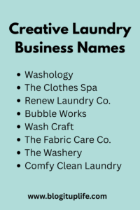 100+ Laundry Business Names - BlogItUplife