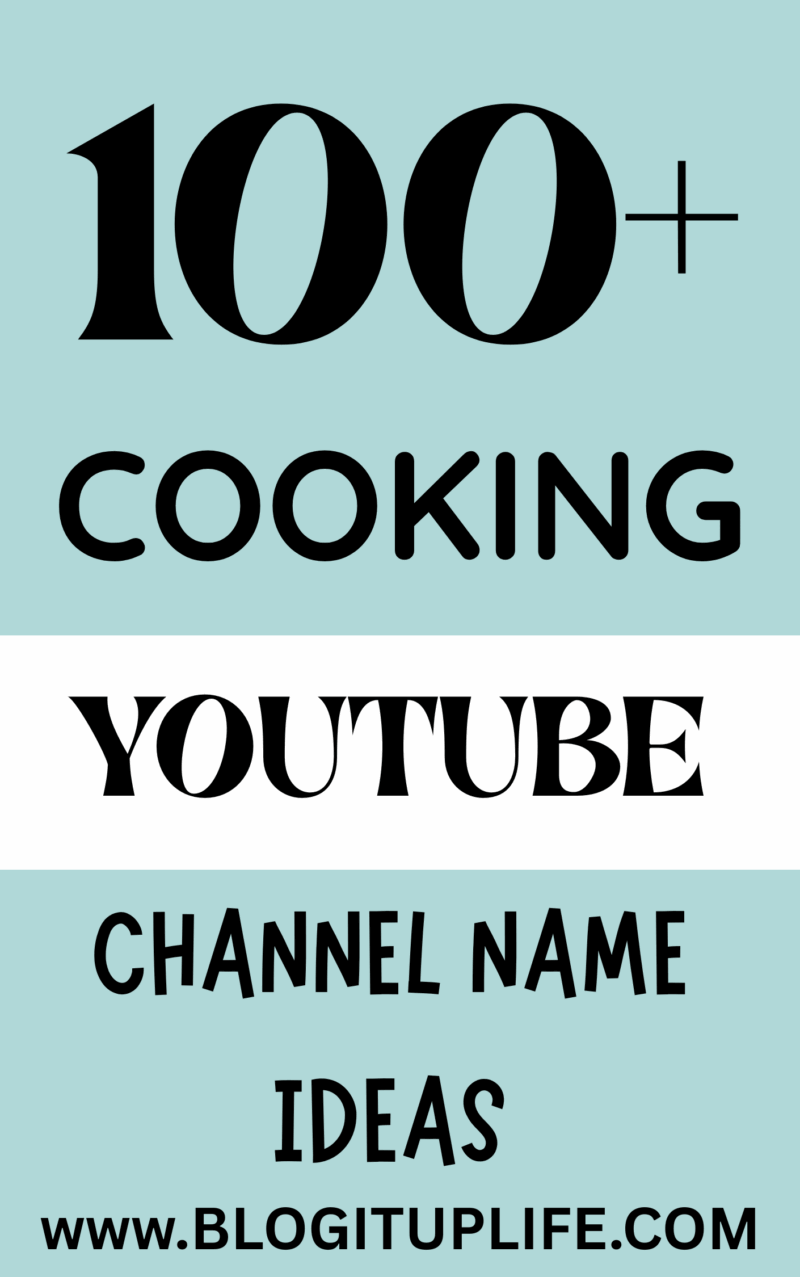100+ Cooking YouTube Channel Names - BlogItUplife