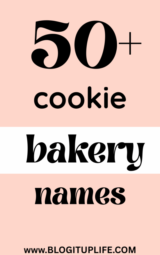 50+ Cookie Bakery Names - BlogItUplife